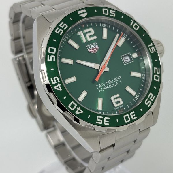 TAG Heuer Formula 1 Green Dial Gents Watch Limited Edition Steel 43mm ...
