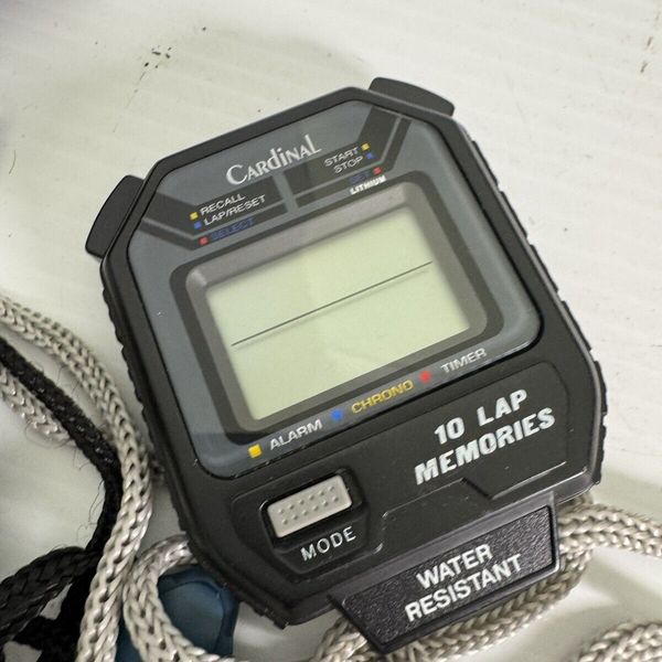 Vintage Cardinal And Non Brand Stop Watches And Timex Carrying Bag ...