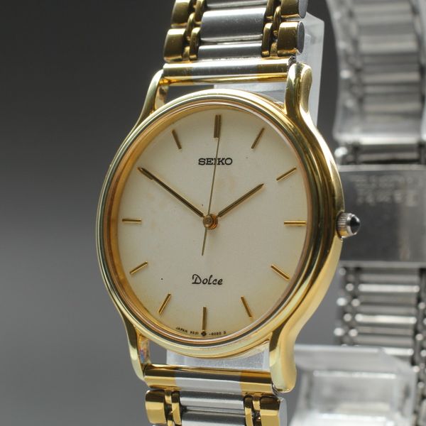 [Exc+4] Vintage SEIKO Dolce 9531-6030 Quartz White Dial Men's Watch ...