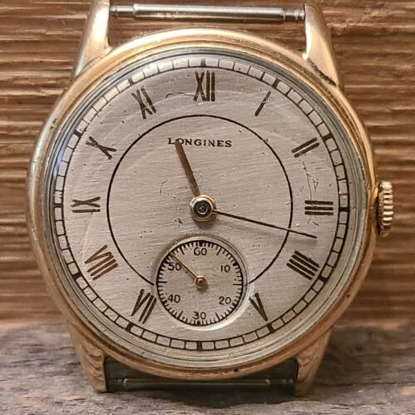 Vintage Longines 10k Gold GF 1940's Mens Watch 17J cal. 10L, Bubble ...