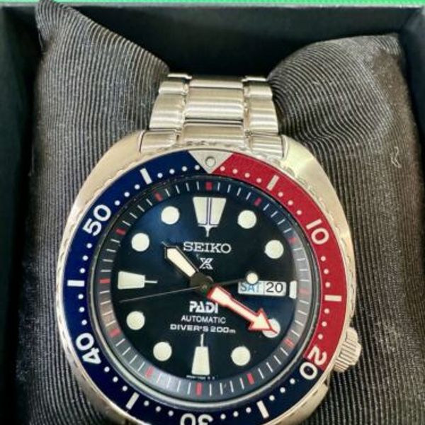 Seiko Prospex PADI Turtle Pepsi Automatic Special Edition Diver's Watch ...