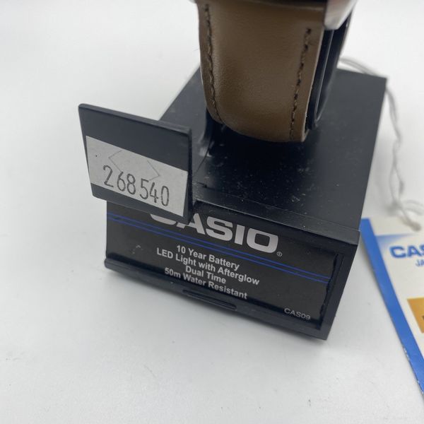 CASIO MTP-S101 006A321E Solar Powered Watch - Brown Leather Band NEW ...