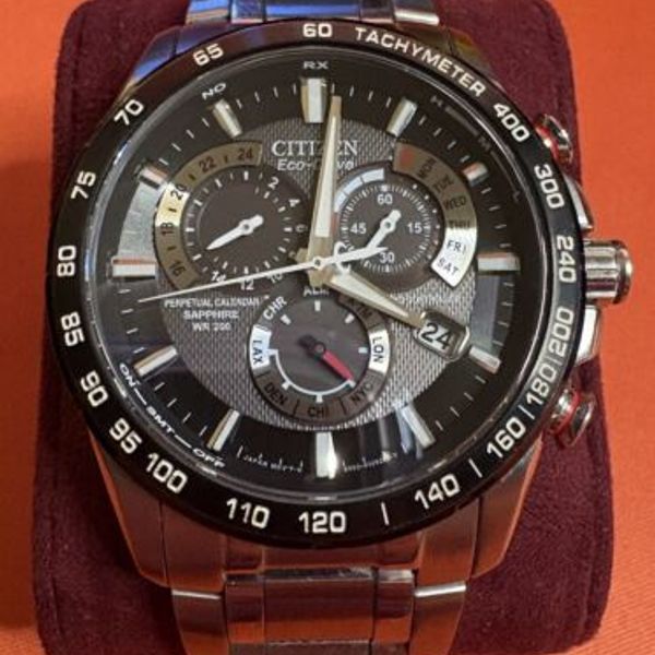 Citizen Eco-Drive Perpetual Radio Controlled Watch E650 cal.GN-4W-S Red ...