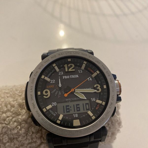 Casio Pro Trek PRG-600 Solar Menâ s Watch | WatchCharts Marketplace