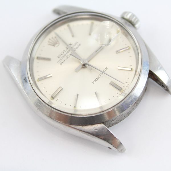 Mens Vintage Rolex Air King Date Steel Watch Head Ref 5700 Automatic ...