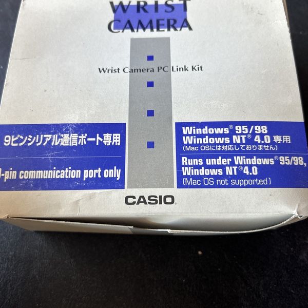 Vintage CASIO Wrist Camera WQV-1 Digital Watch & PC Link Kit New in Box ...