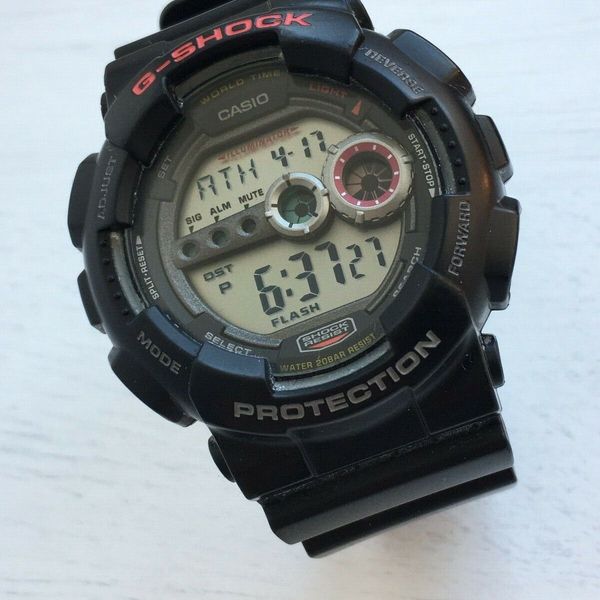 CASIO G-SHOCK PROTECTION 3263-GD-100 Men's Digital Chronograph Watch ...