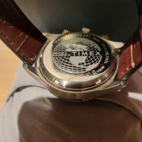 Timex Waterbury Heritage Chronograph Stainless Steel 39mm Watch ...