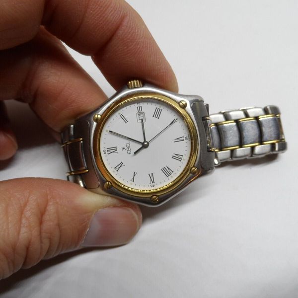 EBEL 1911 187902 18K GOLD BEZEL STAINLESS WATCH | WatchCharts Marketplace