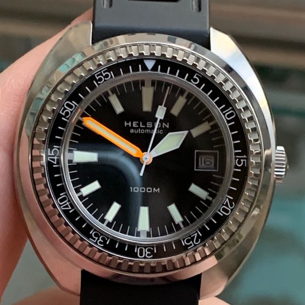 FS: Helson Turtle Black Dial | WatchCharts Marketplace