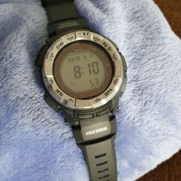 Casio Protrek PRG -260 3173 Black With Silver Bezel | WatchCharts Marketplace