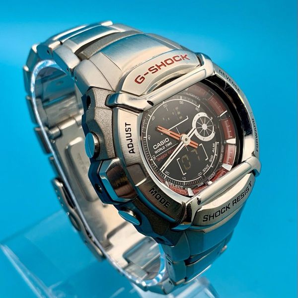 CASIO VINTAGE G-SHOCK G-520D-4A Steel Bracelet 2004 | WatchCharts ...