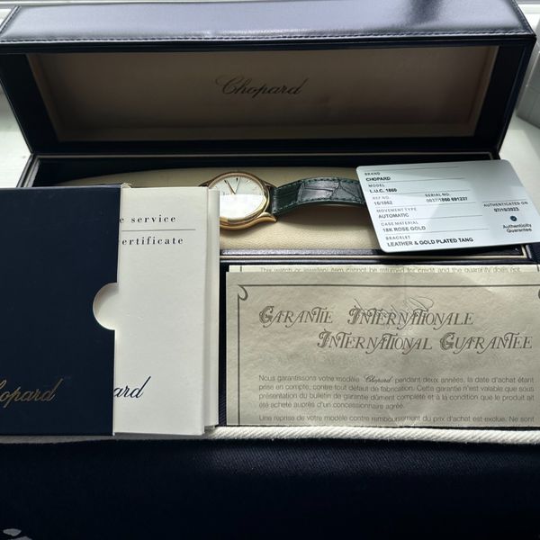 Chopard L.U.C 1860 Solid 18k Gold Men's Watch - 16/1862 BOX and Papers ...