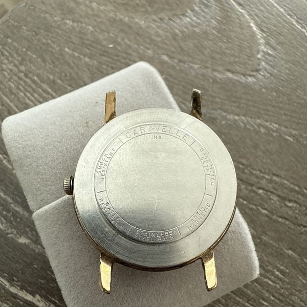 1973 Vintage Bulova Caravelle Date N3 Pearlescent Mechanical Watch ...