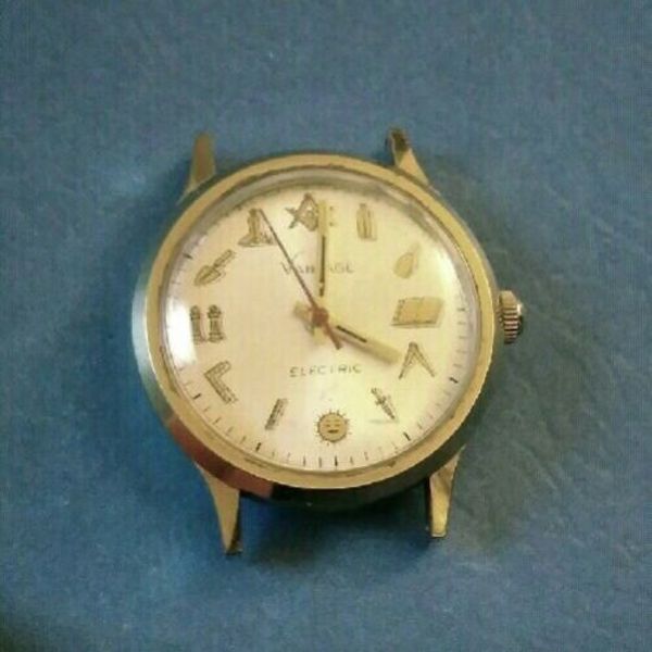 Vintage Men's Watch VANTAGE by Hamilton Electric MASONIC DIAL new ...