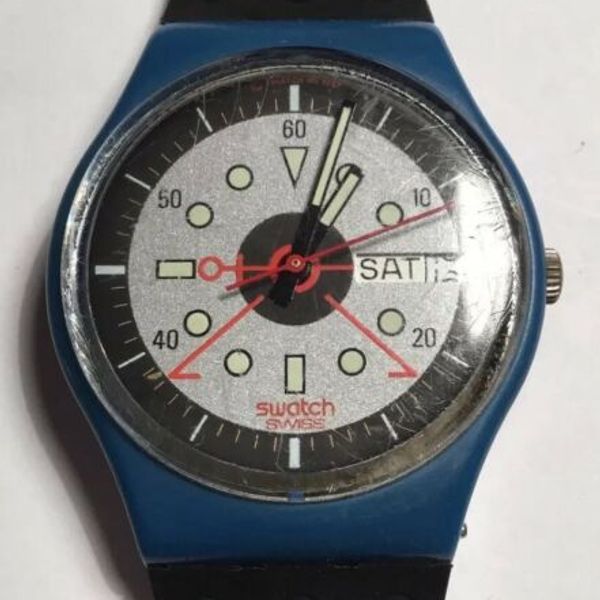 1988 Vintage Swatch Watch Backslash GS700 Good Cond | WatchCharts ...