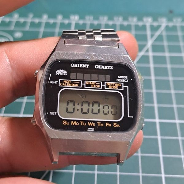 Rare Vintage (1979) ORIENT TE 748106-40 Solar LCD Watch *Module Work ...