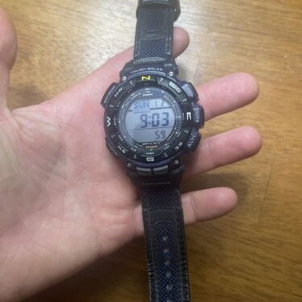 Casio Pathfinder PAG-240B Solar Watch w/ Compass/Thermometer/Altimeter/Barometer | WatchCharts ...