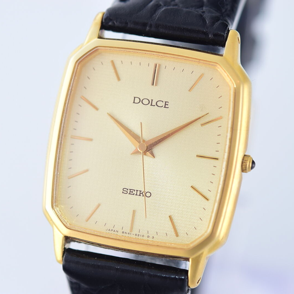 New Battery [Exc+5] Seiko Dolce 8N41-5160 Gold Plated QZ Watch Vintage 1995 | WatchCharts ...