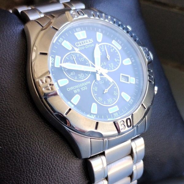 Citizen Eco-Drive H500-S055547 Men's Watch Chronograph Stainless Steel ...