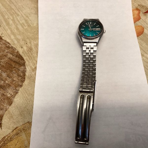 SEIKO SilverWave Quartz Watch Green Dial Day-Date 7903-0070.New Battery ...