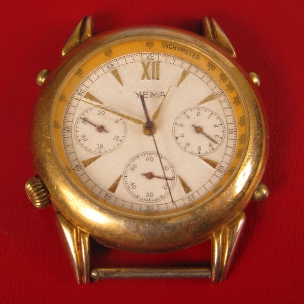 YEMA CHRONOGRAPH GOLD TONE MENS WATCH !! | WatchCharts Marketplace