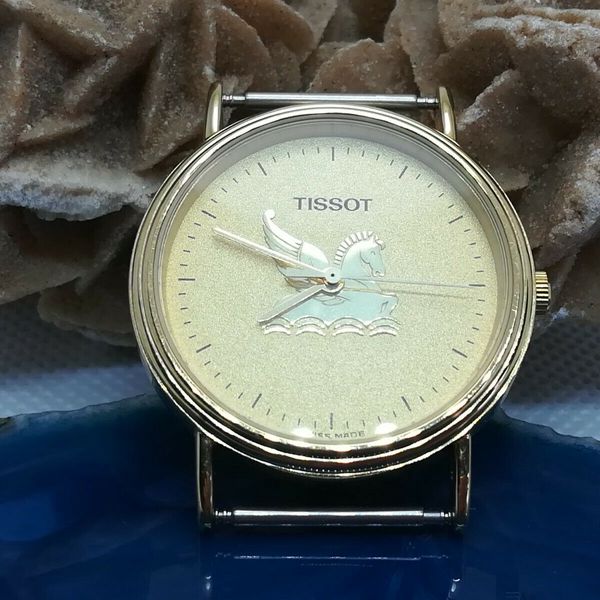 TISSOT PEGASUS QUARTZ UNISEX WATCH. TISSOT C256K. ORIGINAL COLLECTIBLE ...