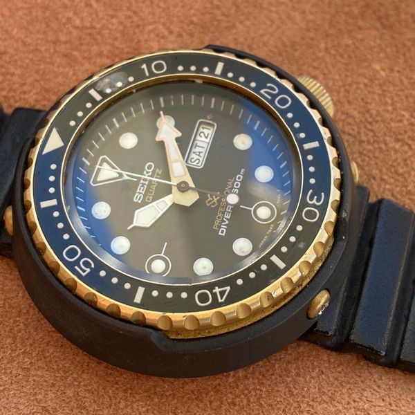 Seiko Diver's "Golden Tuna" Dive Watch - model # 7549-7009 - NO RESERVE | WatchCharts Marketplace