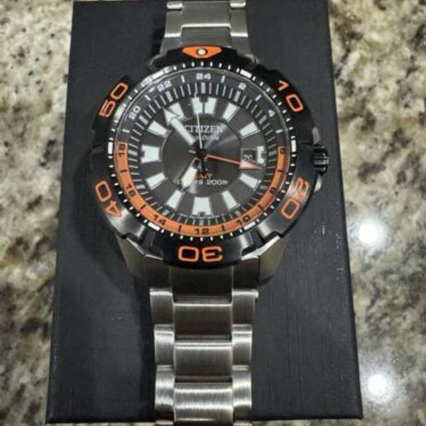 Citizen Promaster GMT Diver Eco-Drive Men’s Watch 44mm. 2 Time Zones ...