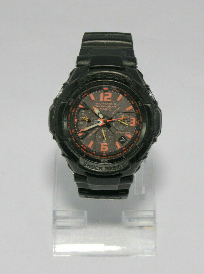 Casio G-Shock GW-3000B GravityMaster Sky Cockpit Multiband Solar Watch ...