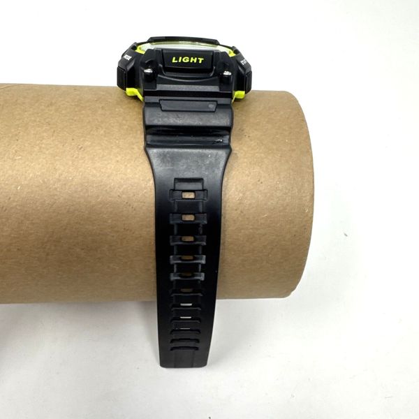 Casio Digital Watch Men Black Neon Yellow Alarm 3446 W-736H Working ...