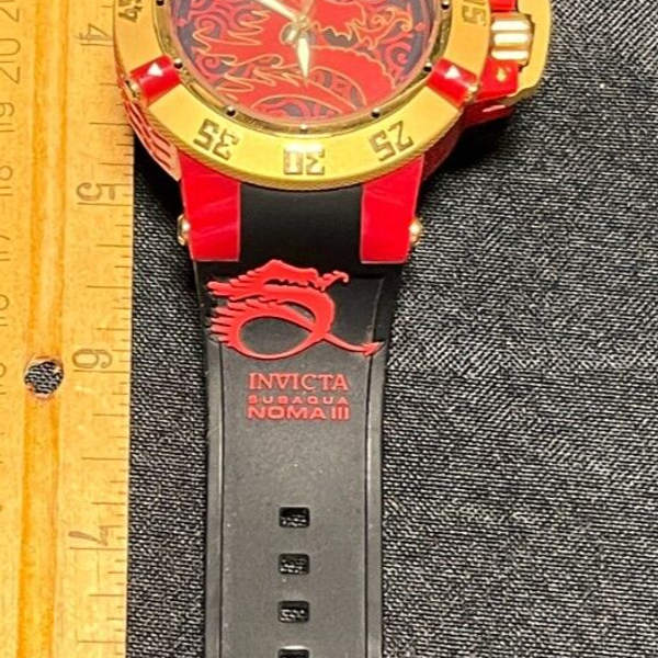 Invicta Subaqua Model 11542 Red Dragon Men's Watch Needs Battery AA ...