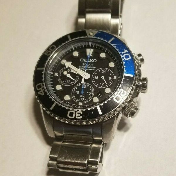 Seiko Prospex Watch SSC017 solar Diver 200m Sapphire crystal ...