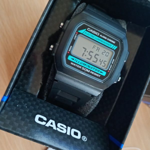 Casio Illuminator W-86 (3298) black digital watch.Super condition ...