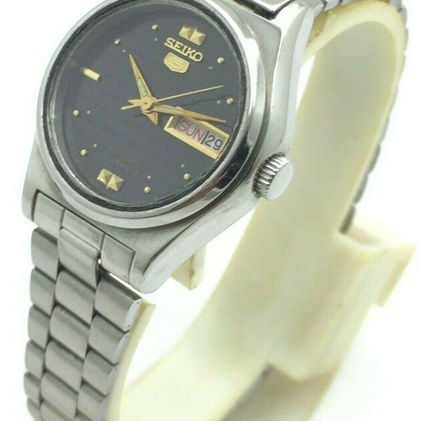 Women's Seiko 5 4207-0041 D/D 24mm Automatic Japan Wrist Watch B2277 ...