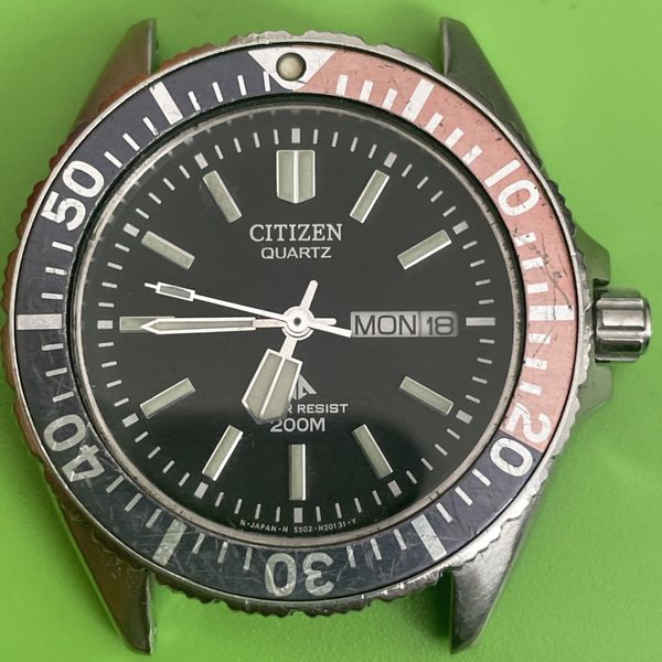 Menâ s Citizen Promaster Pepsi 5502 H12476 July 1997 Needs New Strap ...