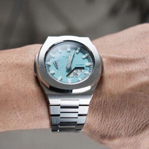 CasiOak Gen 4 Mod Kit For Casio G-SHOCK GA2100 Silver Bracelet Nautilus ...