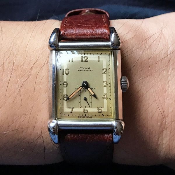 SOLD Cyma Watersport Tank Style | WatchCharts Marketplace