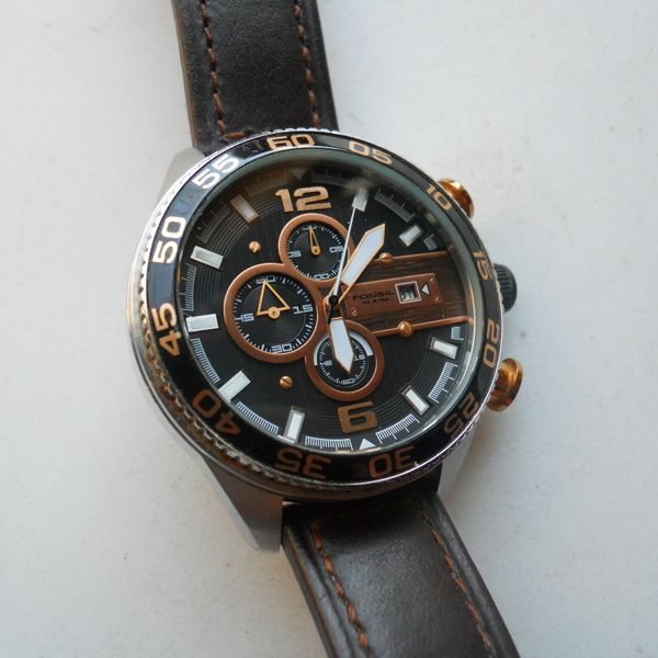 Fossil men's chronograph,quartz,battery & w-resistant Analog dress ...