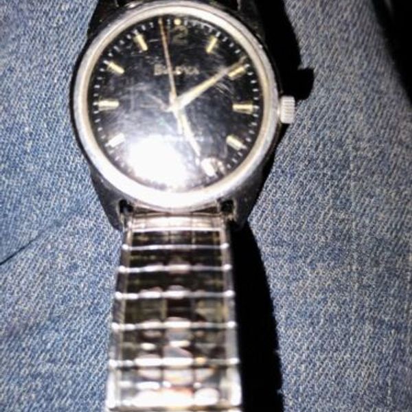 1964 Bulova Black Dial Self Winding Men's Watch G835306 M4 ...