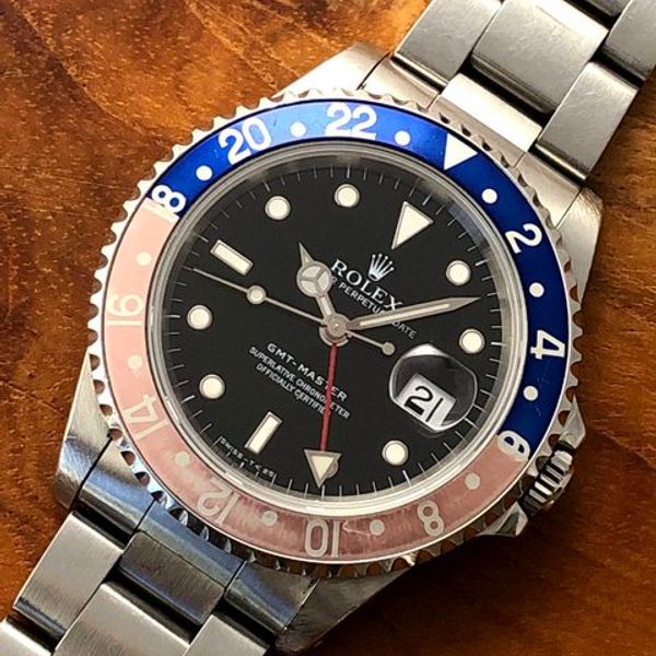 FS: 1998 U Serial Rolex GMT Master 16700 Faded "Pepsi" w/ Papers ...