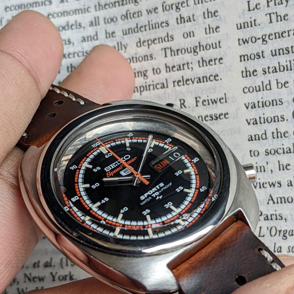 [WTS] Seiko JDM SpeedTimer from March 1970 in Handmade Leather Strap ...