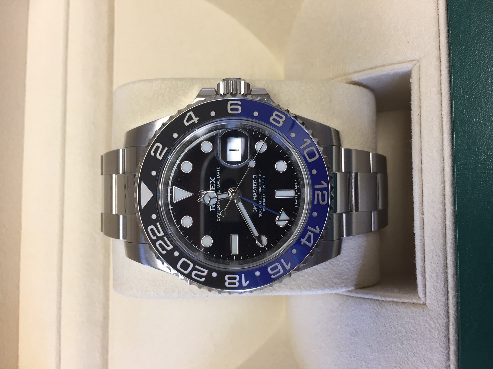FSOT: Rolex GMT Master II 116710BLNR Batman 2017 preowned | WatchCharts ...