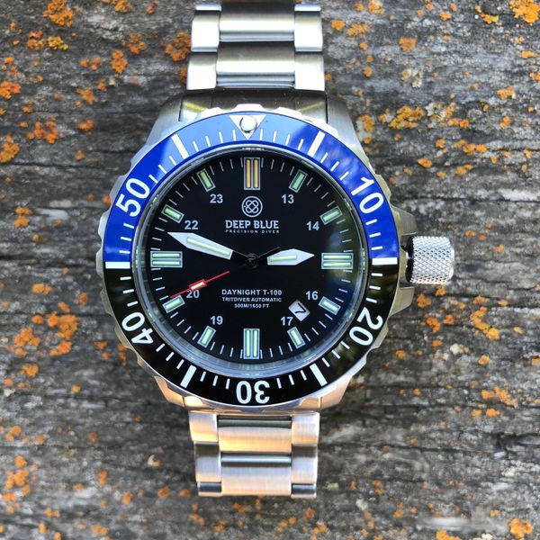 Deep Blue DayNight Diver - Batman bezel, tritium! | WatchCharts