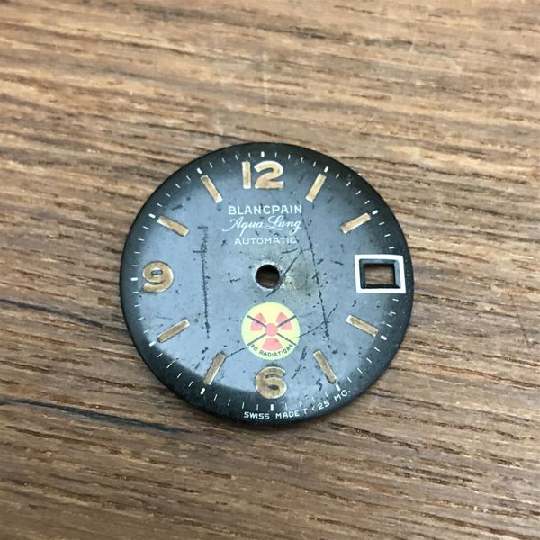 Rare Blancpain Aqua Lung No Radiations 1960s Vintage Diver Watch Dial ...
