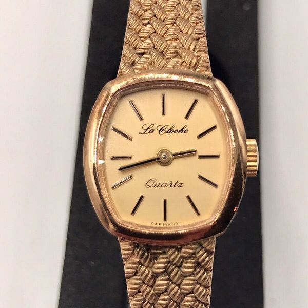 Vintage La Cloche Quartz by Stowa Women's Gold Wristwatch ~5 Jewels ...