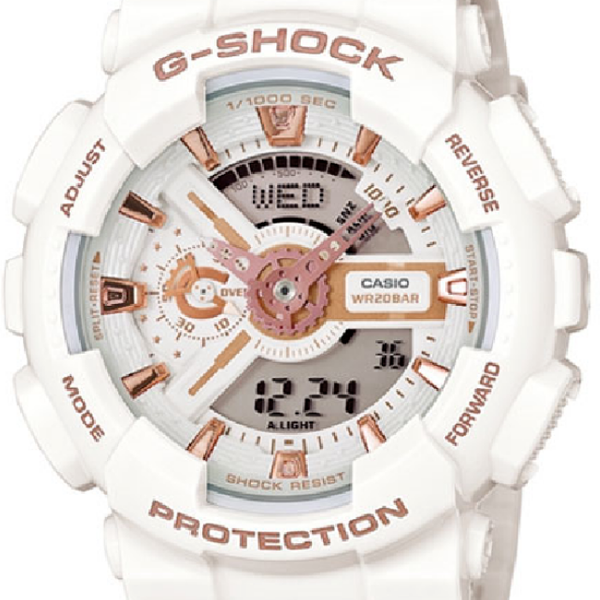 New White Casio G-SHOCK Analog-Digital Sport Quartz GA110LB Men's Watch ...