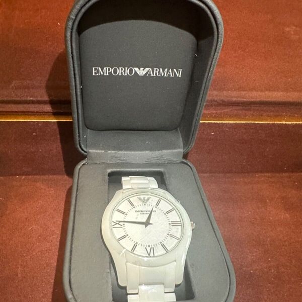 Emporio Armani White Watch Beautiful and NEW IN ORIGINAL PACKAGING ...