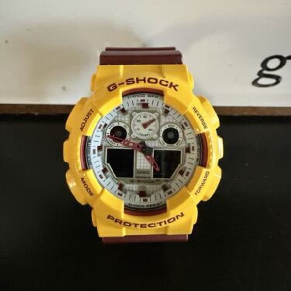 Casio G Shock Watch Maroon/Yellow | WatchCharts Marketplace