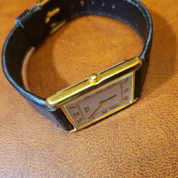 Vintage Seiko Tank 5Y30-5060 Gold Plated Dress Watch Beautiful Condition! | WatchCharts Marketplace